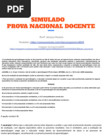 PND - Simulado 01 | PDF | Pedagogia | Aprendizado
