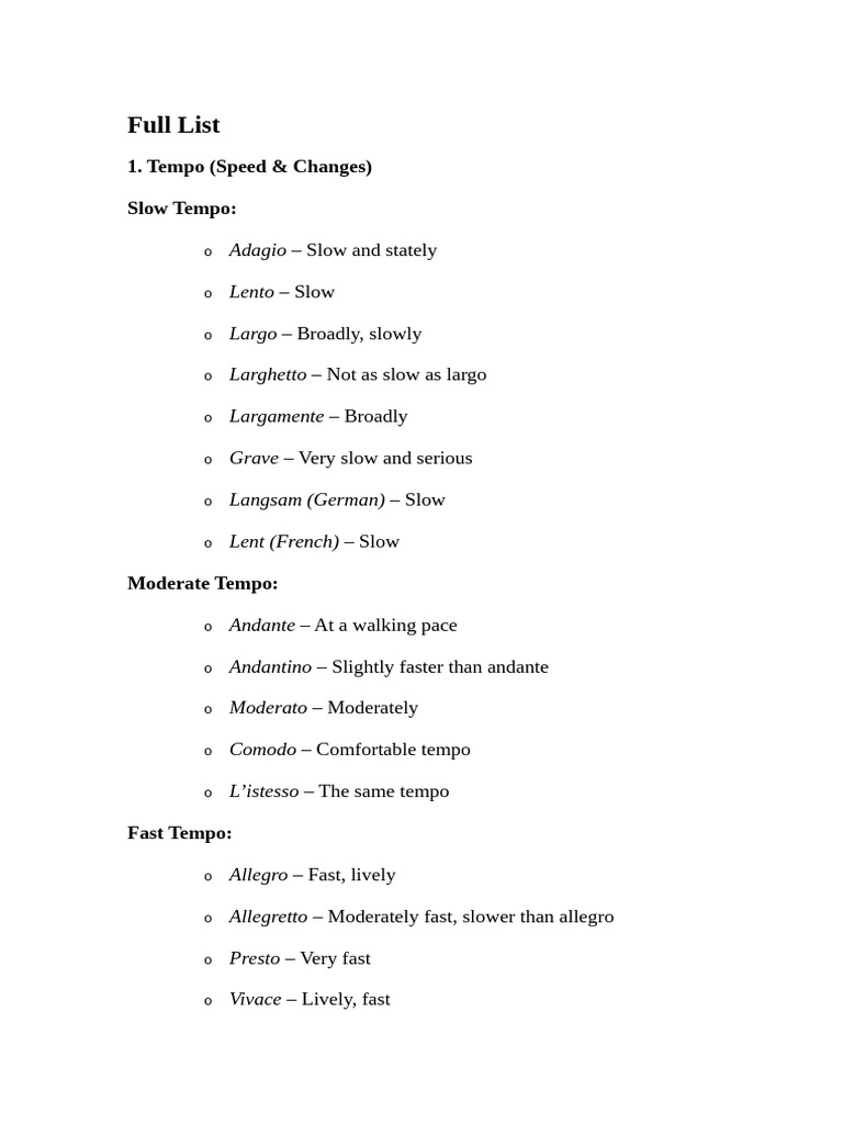 Musical Terms ABRSM Grade 5 | PDF | Tempo | Rhythm And Meter