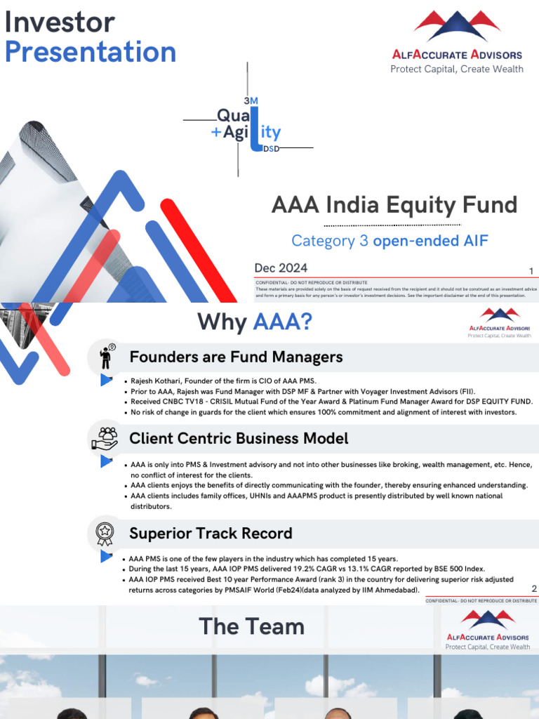 Dec-2024-AAA-India-Equity-Fund-AIF-Presentation | PDF | Investment ...