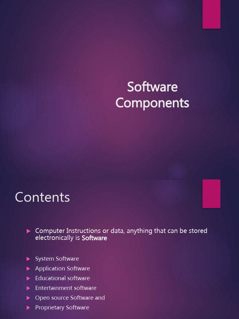 components_of_system_software | PDF | Application Software | Software