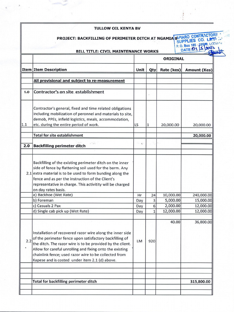 Civil Maintenance 2 - 0001 | PDF
