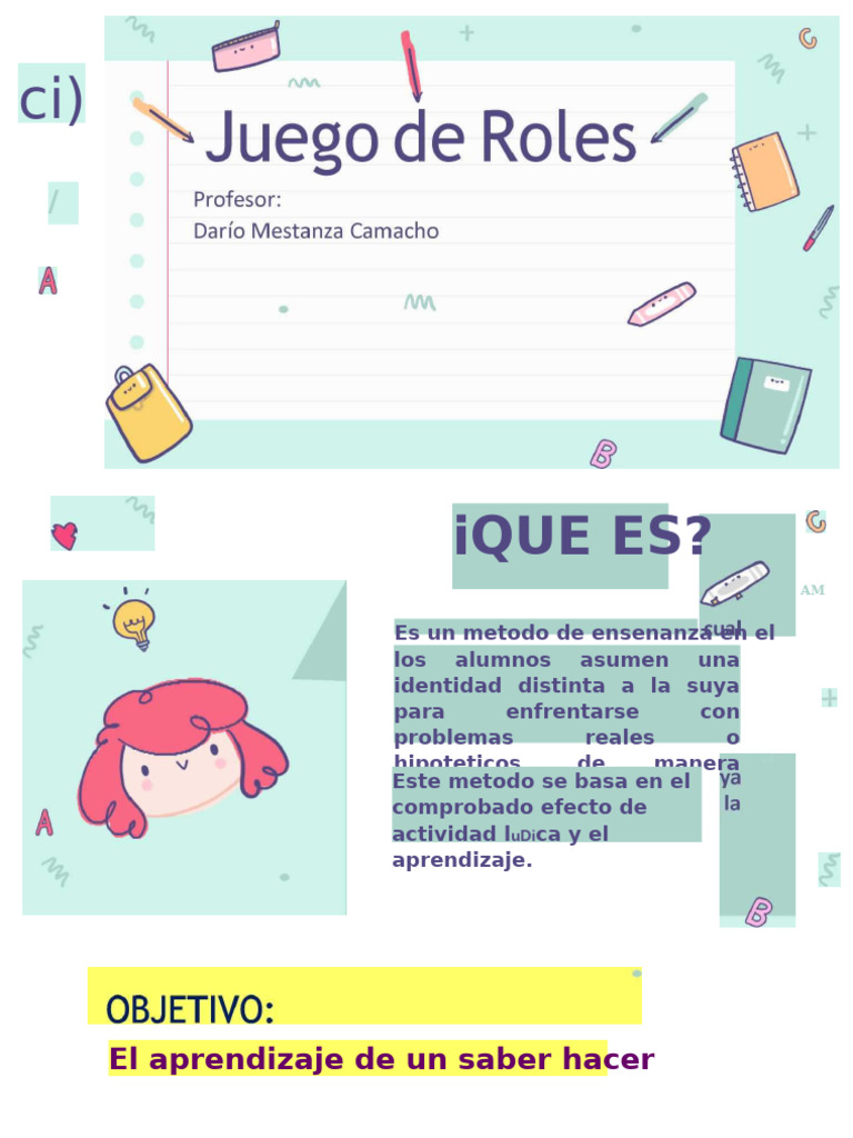3 Juegos de Roles | PDF | Ciencia cognitiva | Ciencias del comportamiento