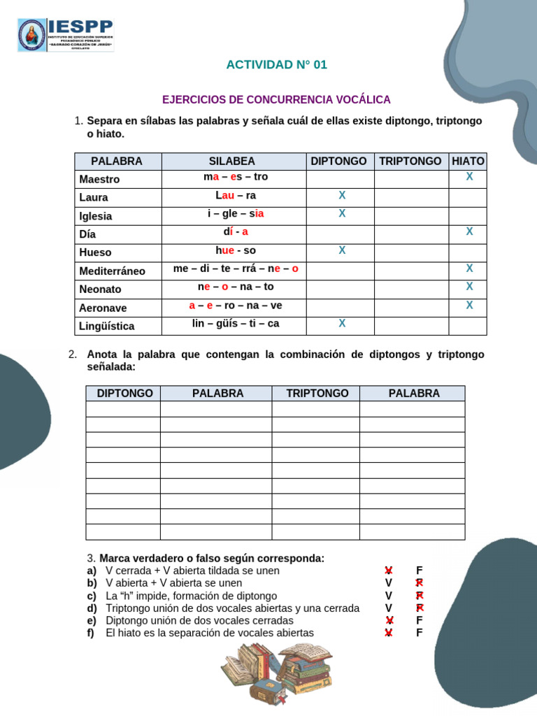 Practica de Ortografia | PDF | Vocal | Fonética