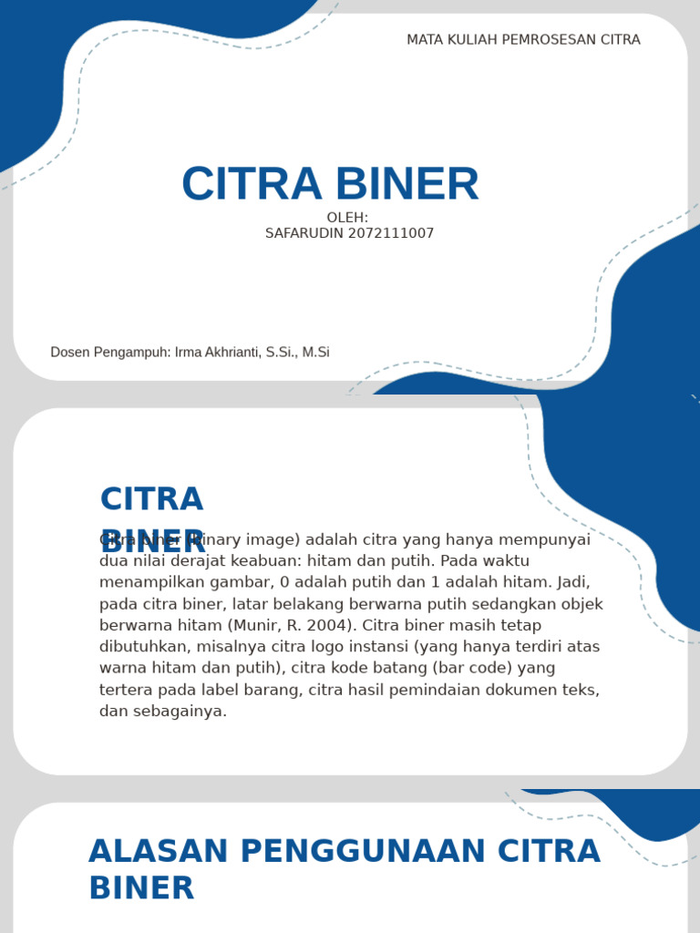 Citra Biner Safarudin | PDF