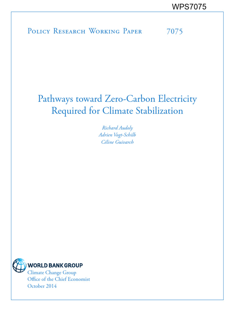Pathways To Zero Carbon Electricity | PDF | Climate Change Mitigation ...