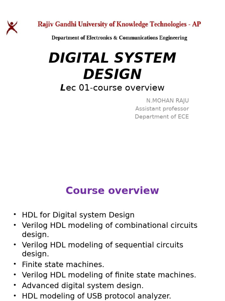 Digital System Design Overview | PDF | Integrated Circuit | Very Large ...