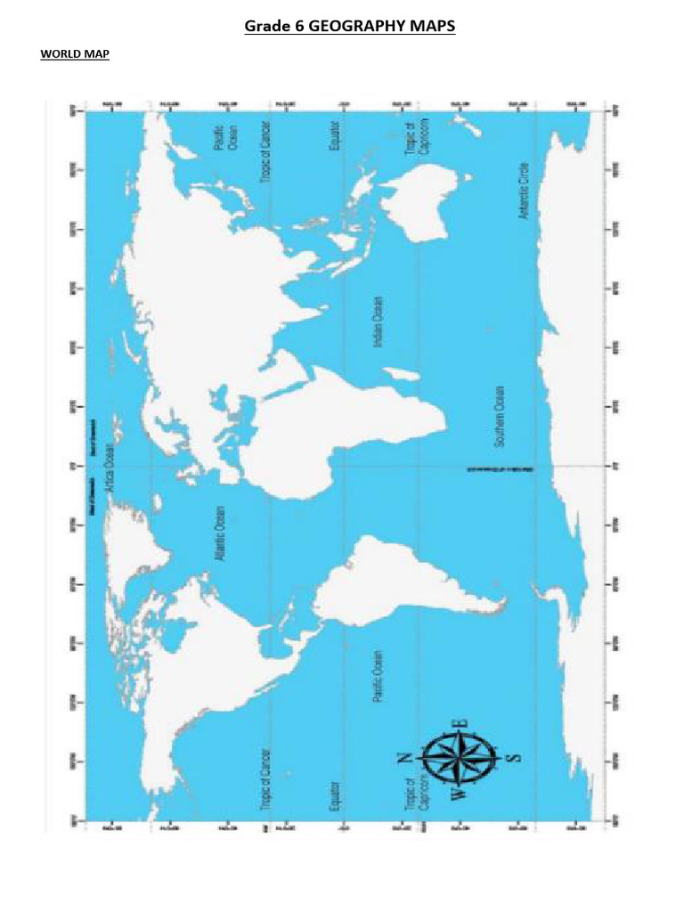 Grade 6 Geography Maps | PDF
