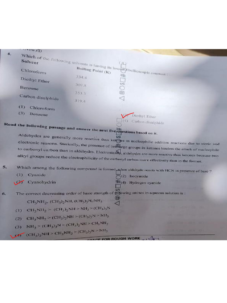 Chemistry PYQs_CUET 2024 | PDF