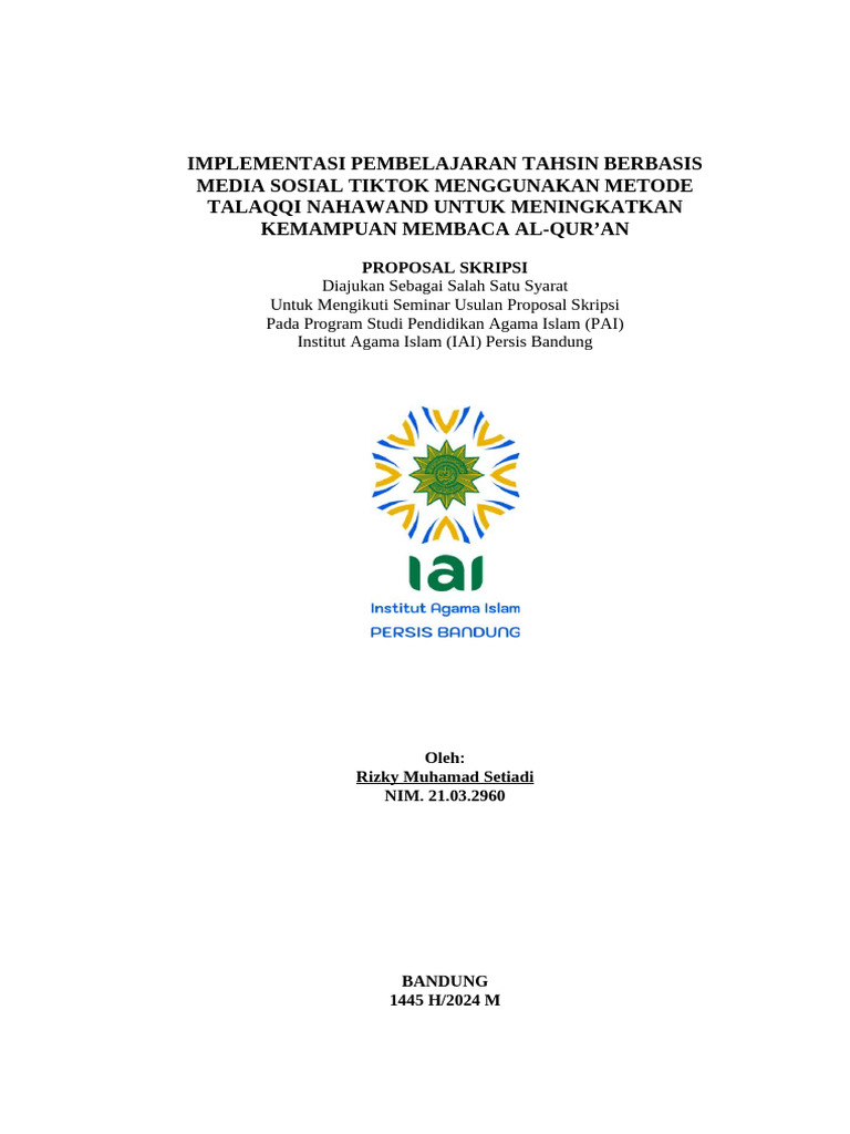 My Skripsi Taqnand Sudah Revisi Bab 2 Yah | PDF