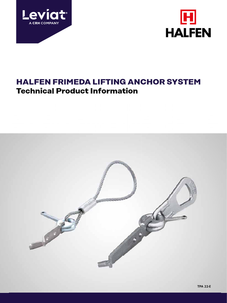Halfen - Frimeda - Tpa - 22-En | PDF | Concrete | Anchor