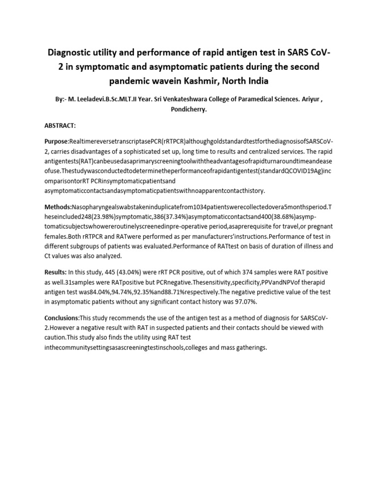 Sarcs Covid - Leeladevi 2605 | PDF