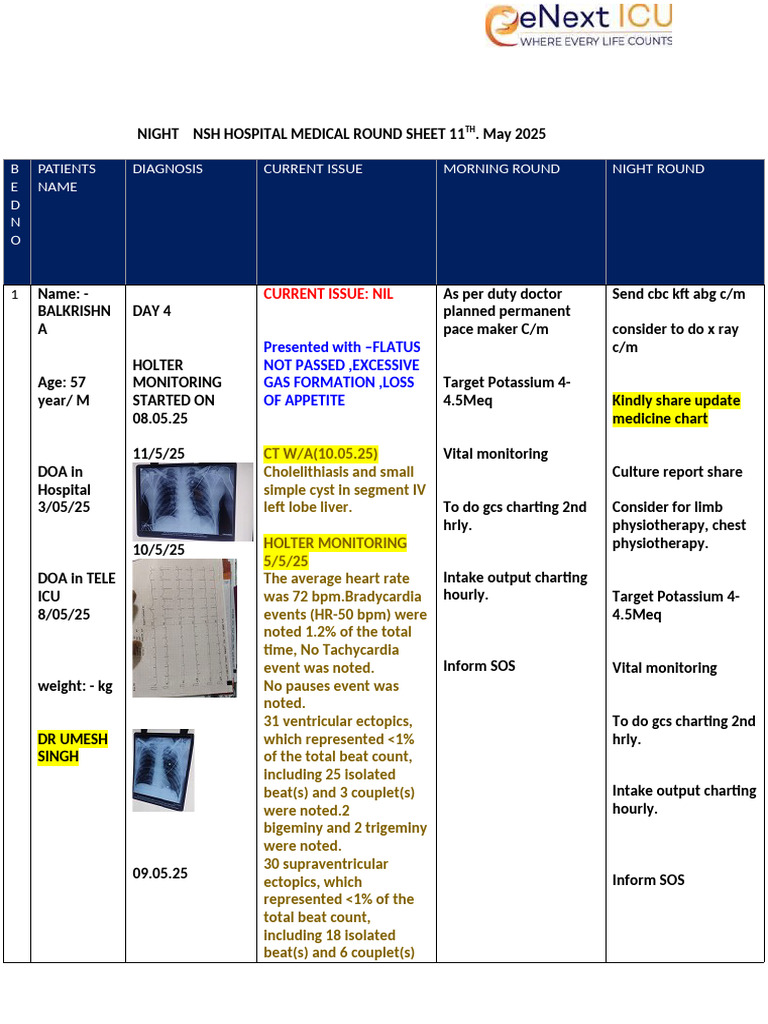NSH Medical Round Sheet-63 | PDF | Cardiac Electrophysiology ...