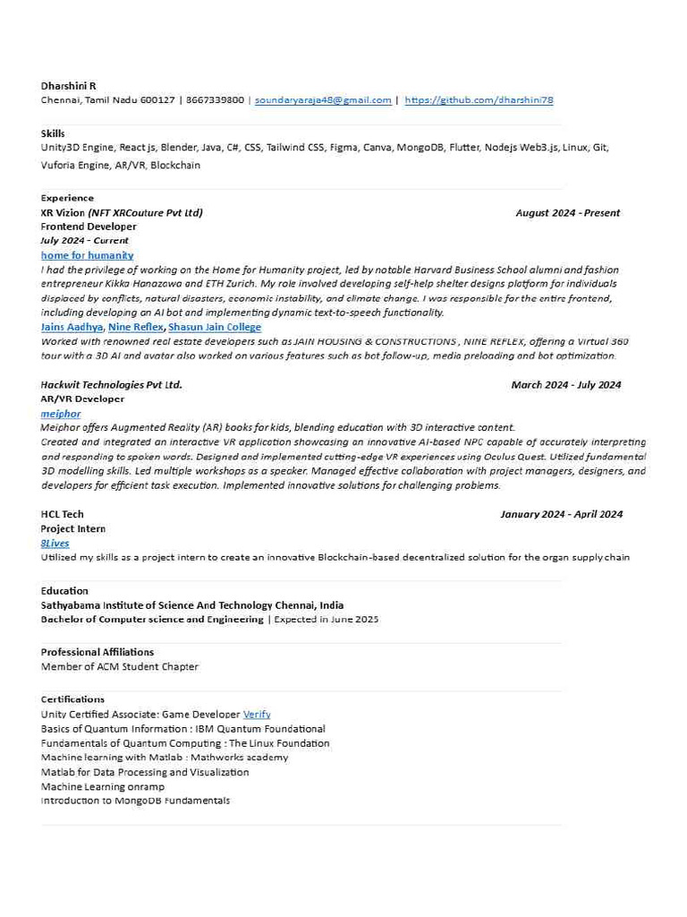 Resumes - Soundaryaraja48@gmail - Com - Resume | PDF