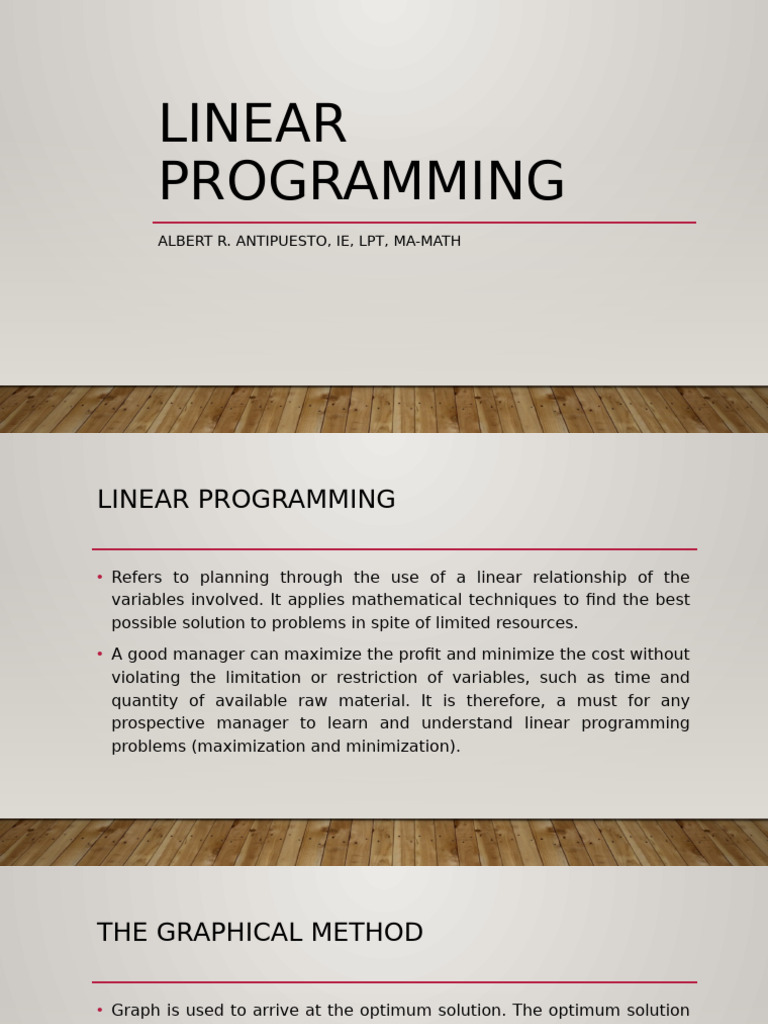 9.1. Linear Programming Maximization Problems (2) | PDF | Mathematical Optimization | Linear ...