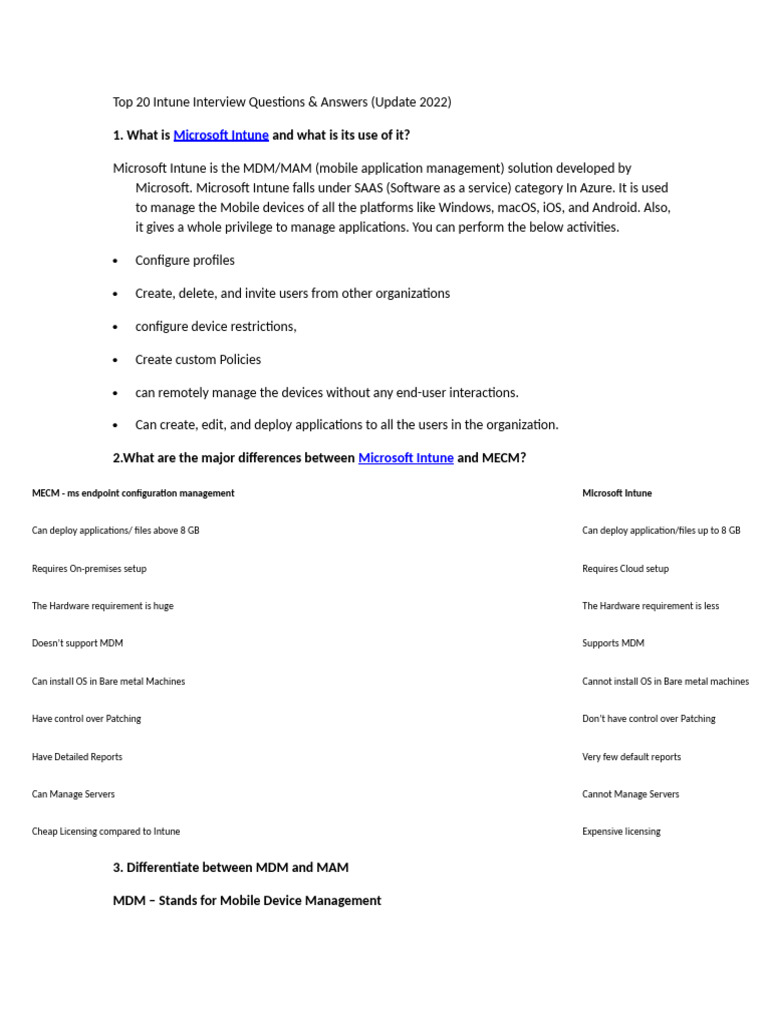 What Is Microsoft Intune | PDF | Mobile App | Windows Registry