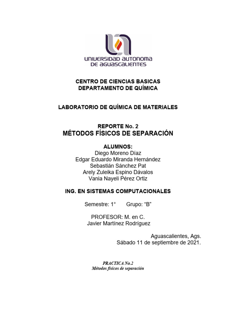 QM-ISC1-EQUIPO #8-PRACT#2-METFIS | PDF | Mezcla | Agua