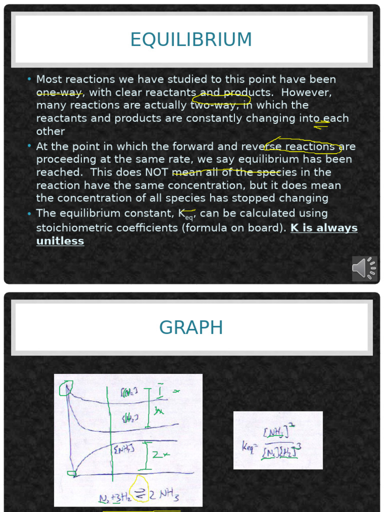 Lecture 1a_ the Equilibrium Constant | PDF