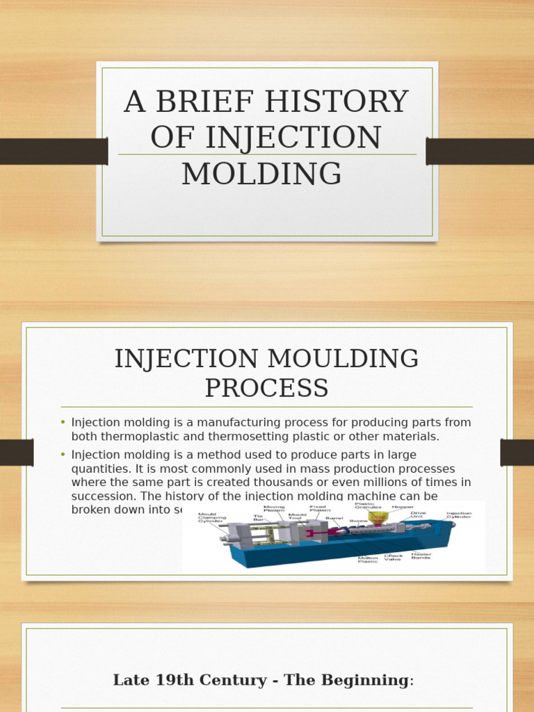 A Brief History of Injection Molding | PDF | Plastic | Secondary Sector Of The Economy