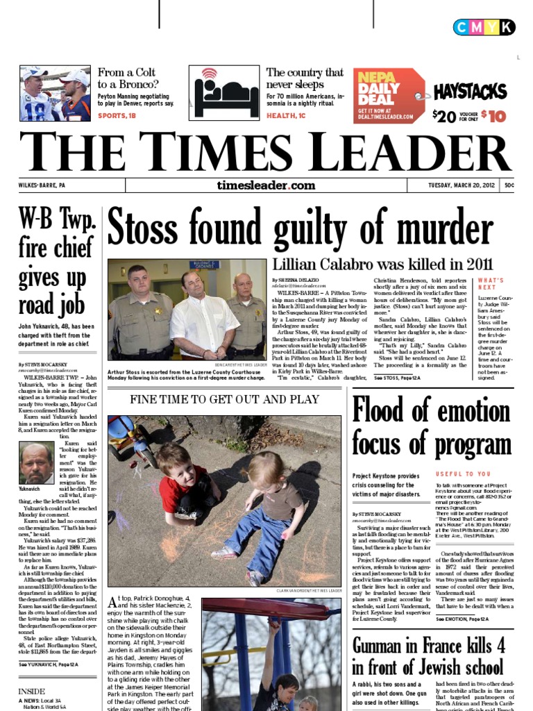 Times Leader 03-20-2012 | PDF | Wilkes Barre | Lottery