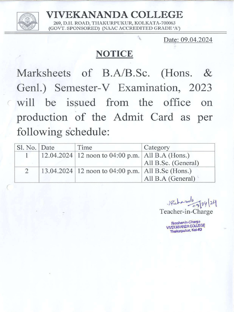 Sem v Marksheet | PDF