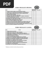 Bar Check List | PDF