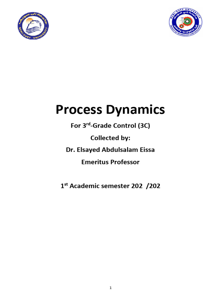 Process Dynamics for Control Systems | PDF | Nonlinear System | Linearity