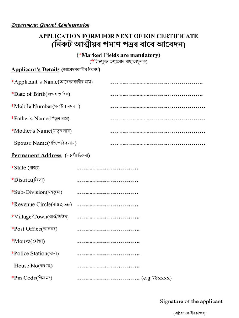 Nok Form Update | PDF