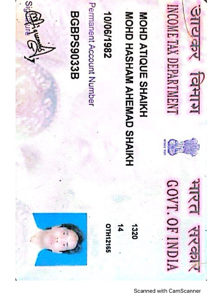 PAN Card | PDF