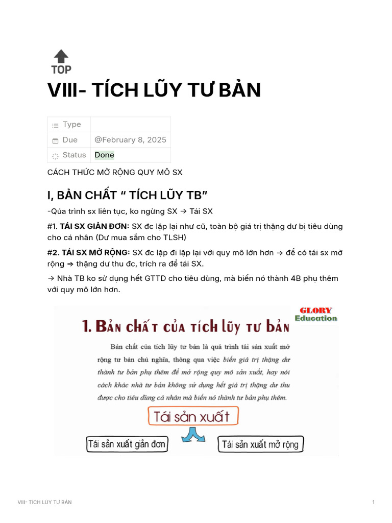 Tích lũy tư bản - KTCT MAC LENIN | PDF