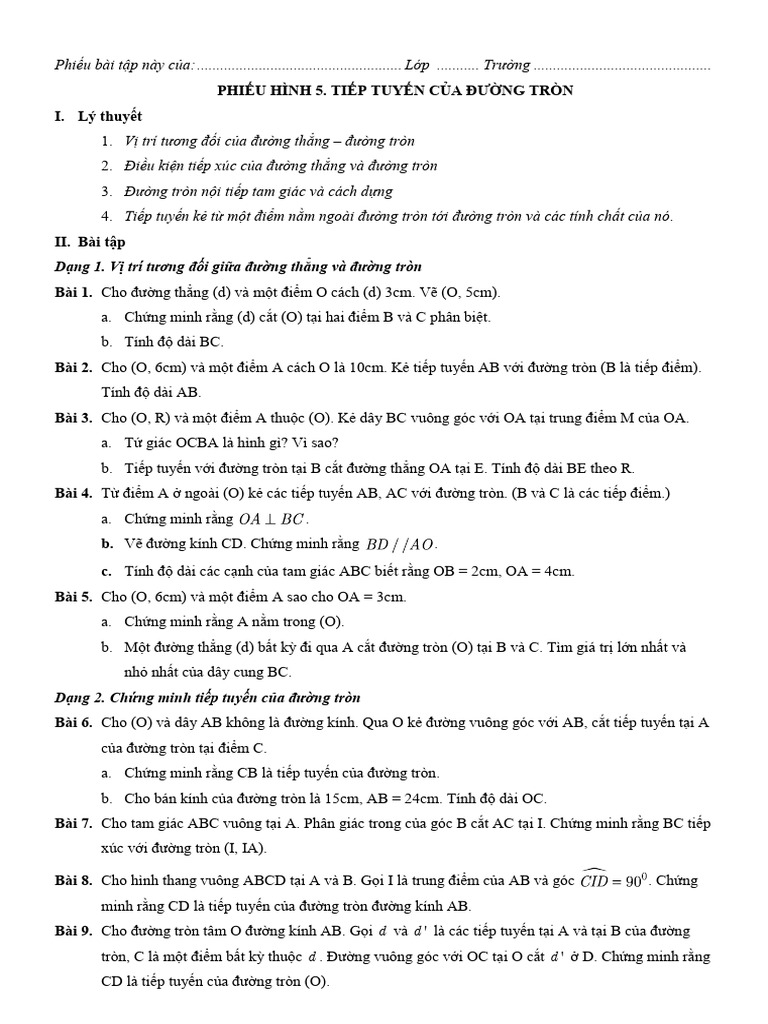 Tiep Tuyen Cua Duong Tron | PDF