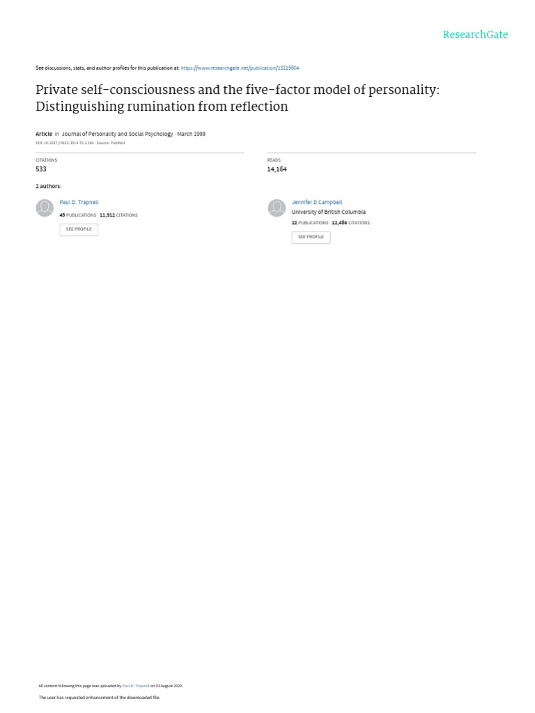 Reflection Scale | PDF