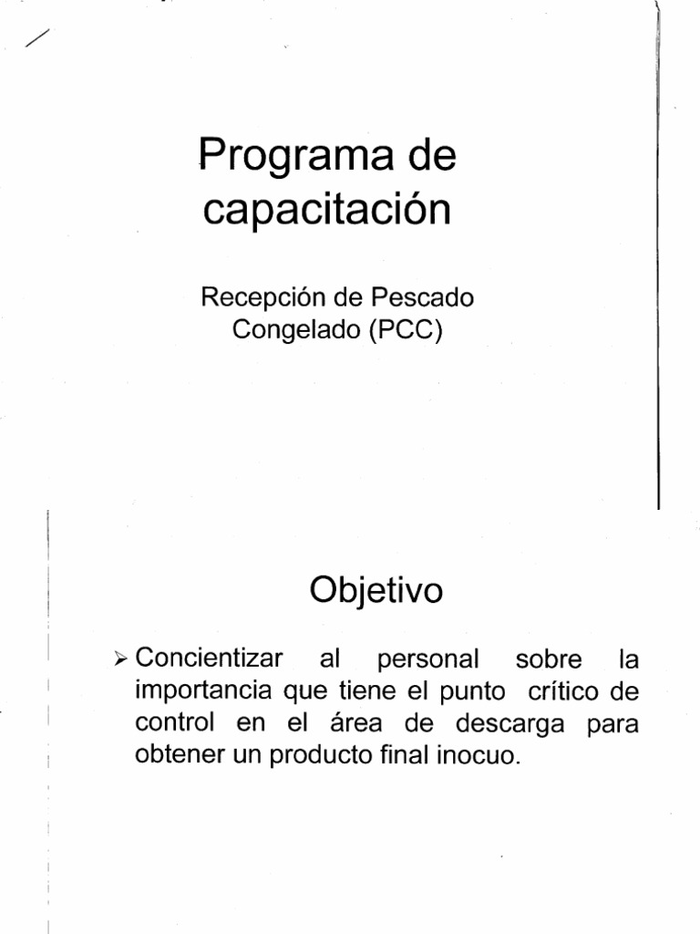 Programa de Capacitación PCC | PDF