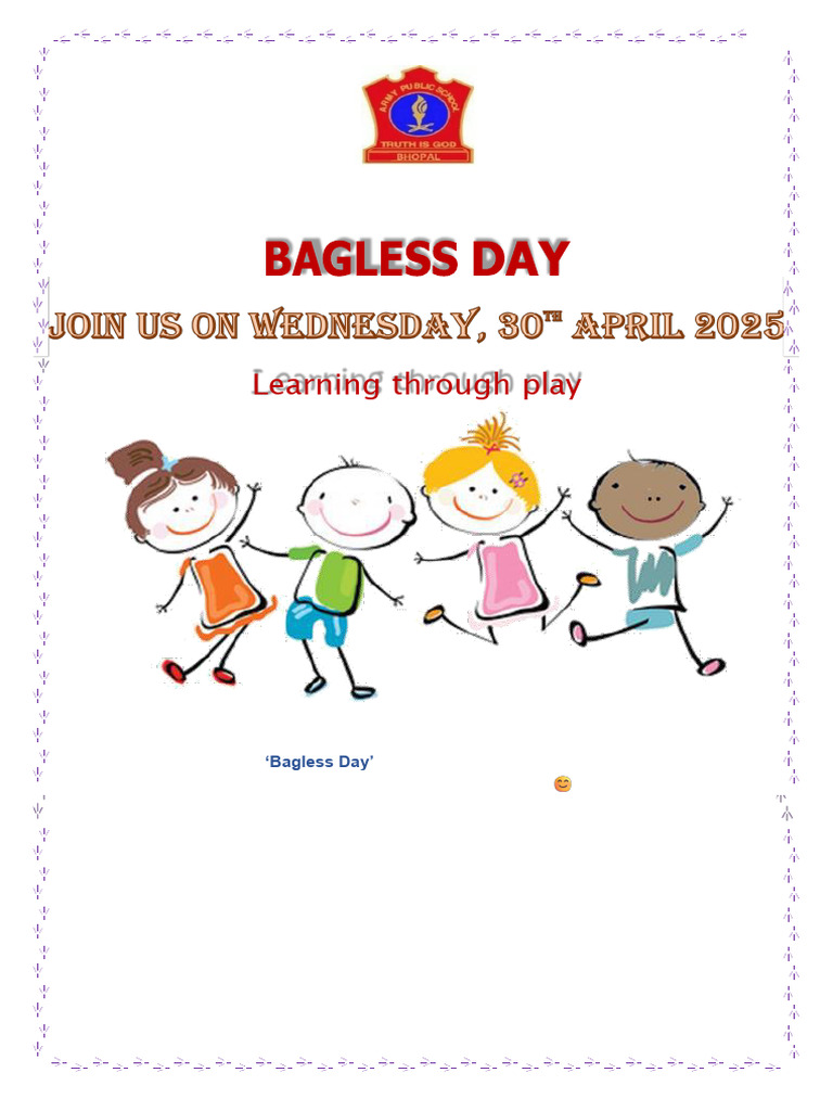 Bagless Day Class IV - April 2025 | PDF