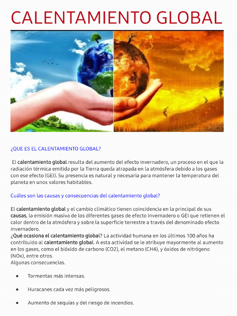 Calentamiento Global | PDF