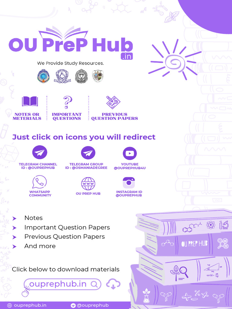 2nd Sem English Previous Question Paper by OU Prep Hub | PDF ...
