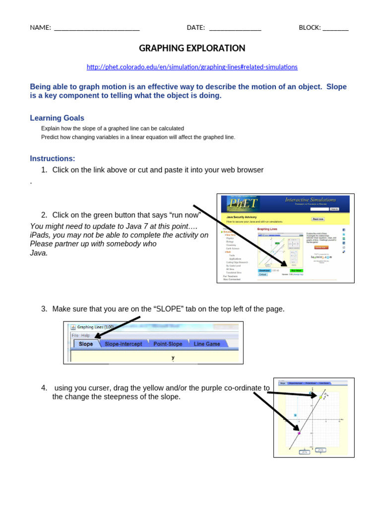 assignment_-_graphing_exploration | PDF | Slope