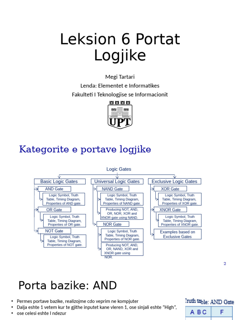 Leksion 6 Portat Logjike | PDF | Computer Engineering | Electronic ...