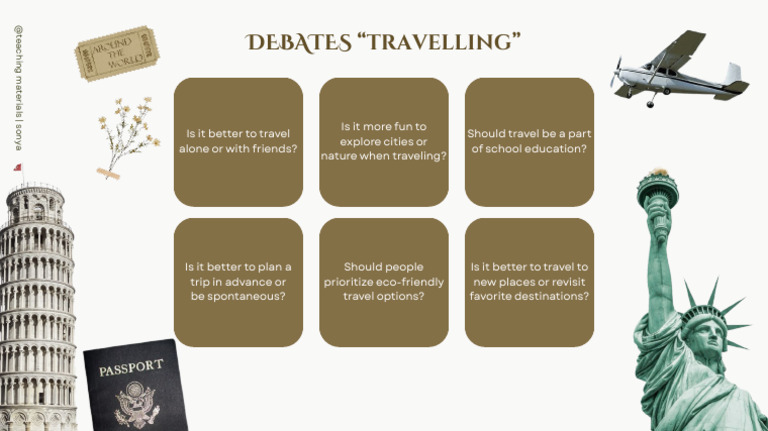 Travel Debate Topics for Education | PDF