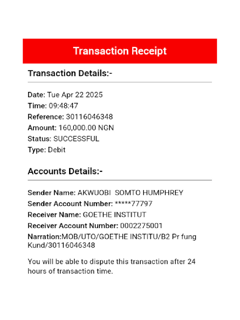 Transaction Receipt | PDF