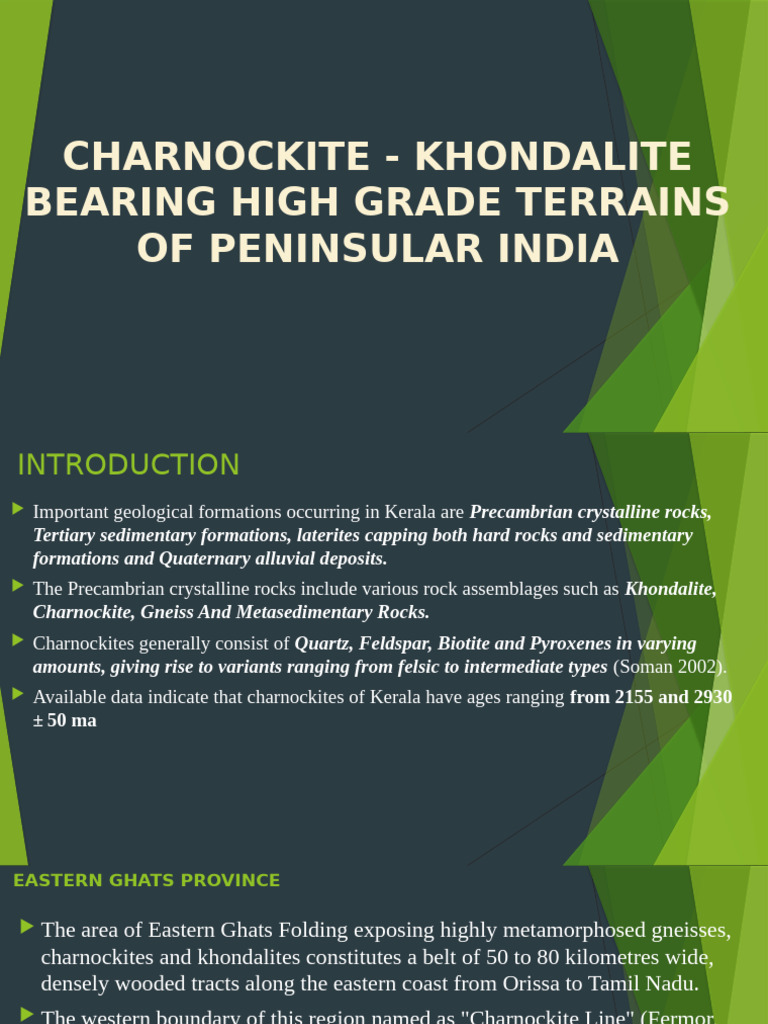 Charnockite - Khondalite Bearing High Grade Terrains | PDF | Rock ...