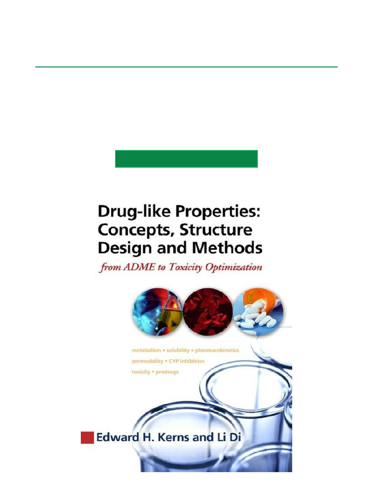 Top Rated Drug Like Properties Concepts, Structure Design and Methods From ADME To Toxicity ...