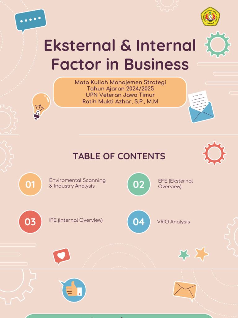 Analisis Faktor Eksternal dan Internal Bisnis | PDF