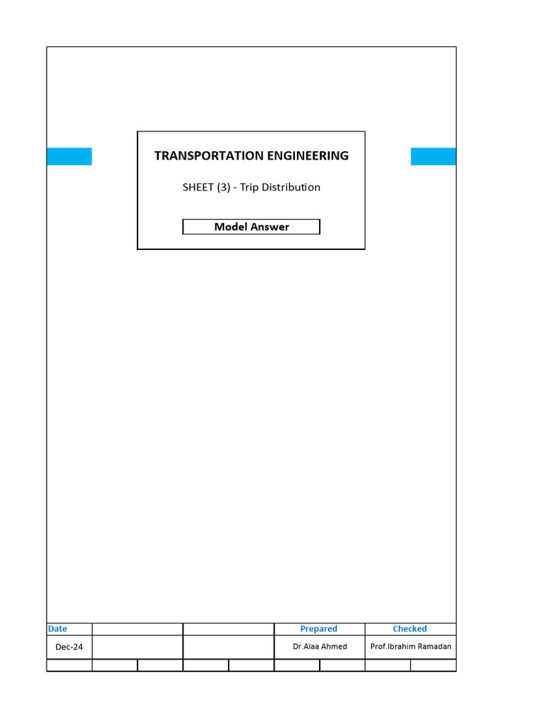 Model Answer-SHEET (3) -مساحةTrans. | PDF