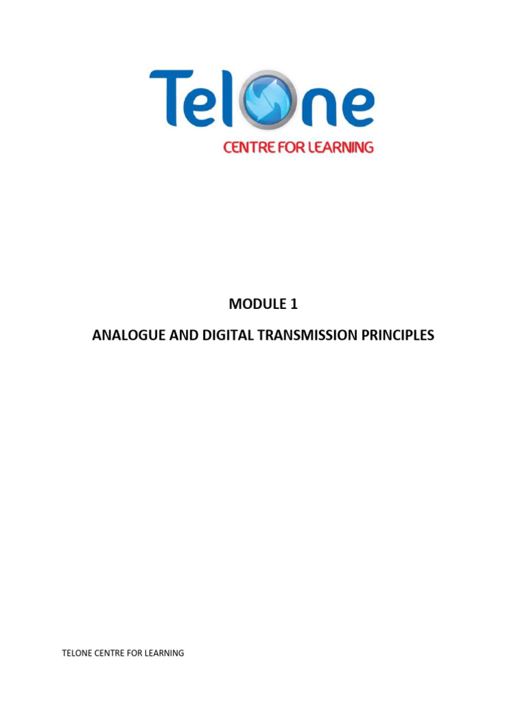1. Analogue & Digital Transmission Systems | PDF | Sampling (Signal Processing) | Frequency ...
