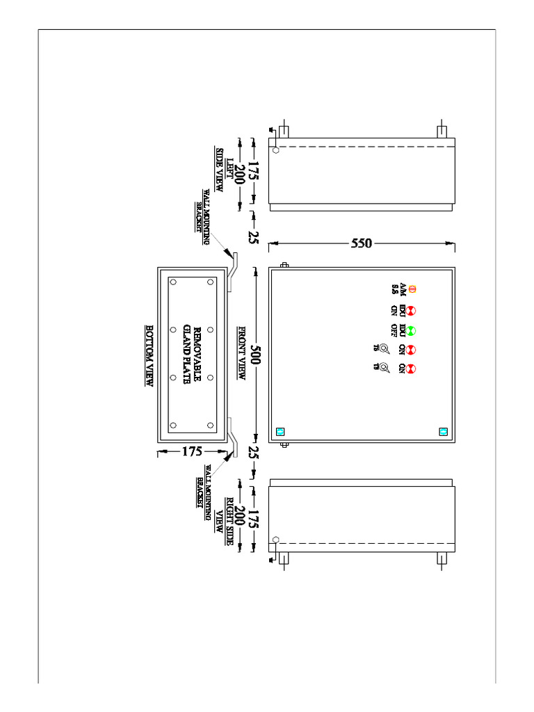 AHU Panel GA+Control Wiring - 3TR | PDF