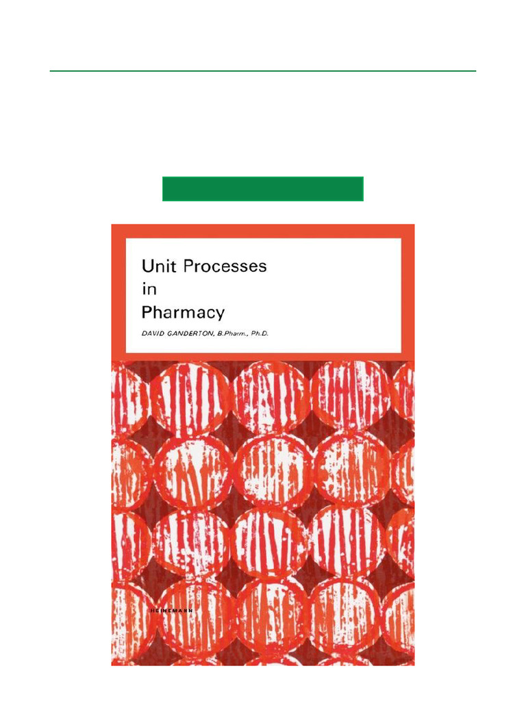 Full Download Unit Processes in Pharmacy Pharmaceutical Monographs Full ...