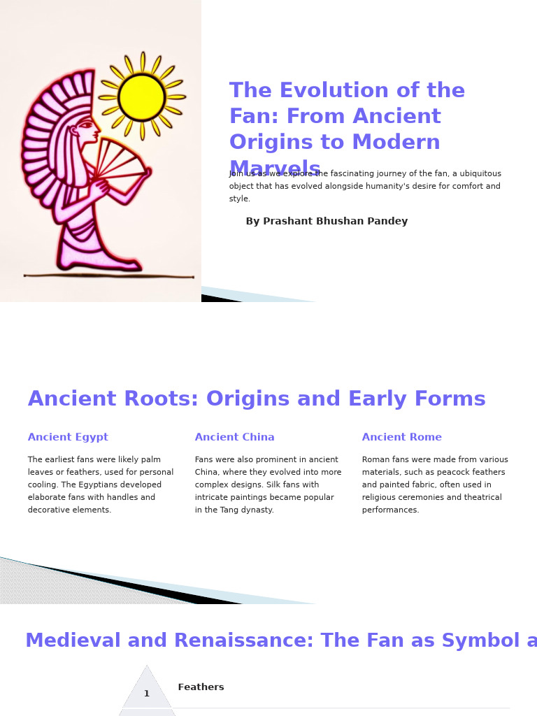 The-Evolution-of-the-Fan - PRASHANT | PDF | Art Deco | Ancient Egypt