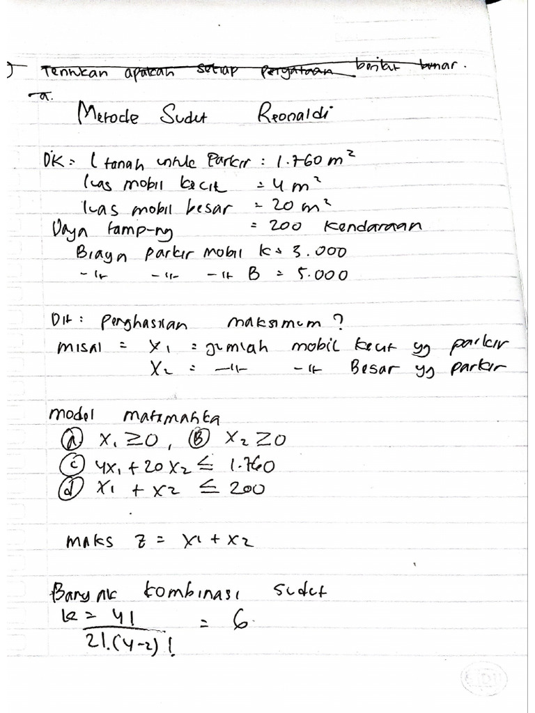 Metode Sudut Reonaldi | PDF