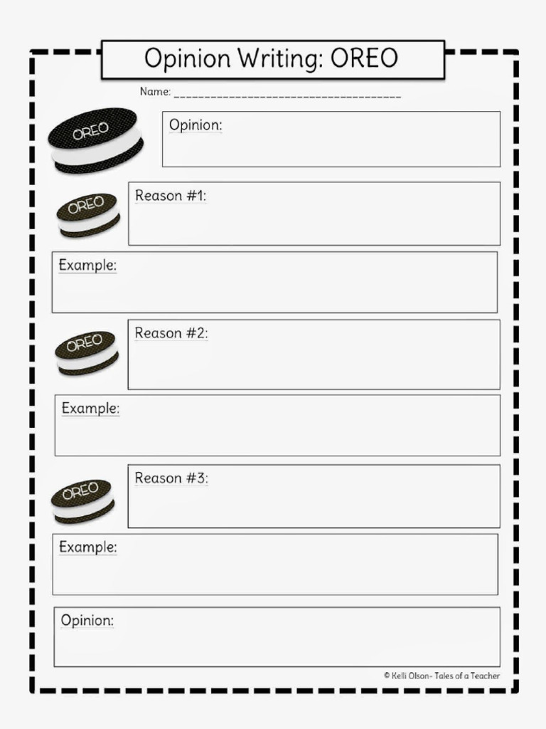 Opinion Writing_OREO Planner | PDF