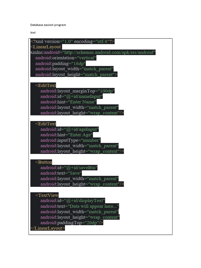 Database Easiest Program | PDF | Computer Data | Computer Programming